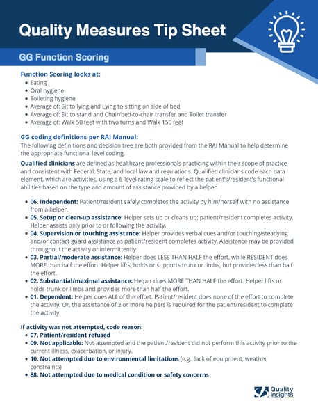 ADL Activities: How They Impact Care and Quality Measures